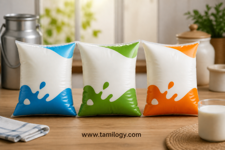Milk Packet Colors in Tamil | பால் பாக்கெட் நிறங்கள் - TAMILOGY